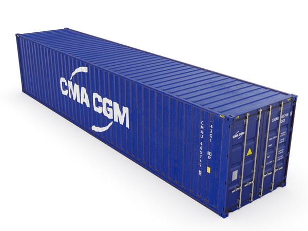 modelo 3d Contenedor de envío estándar CMA-CGM de 40 pies - TurboSquid ...
