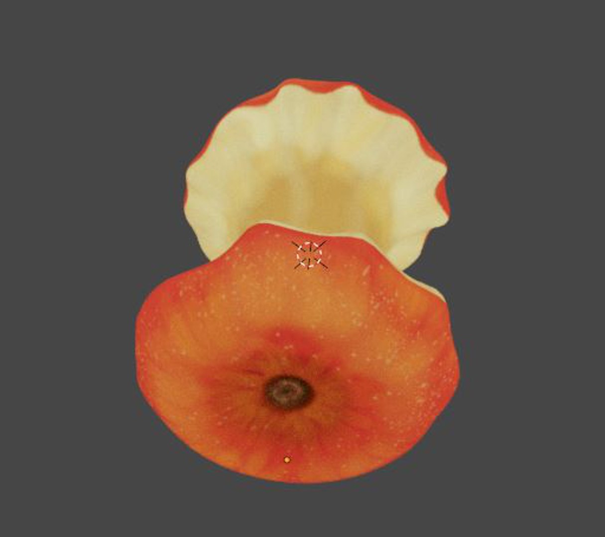 A Cartoon Eaten Apple 3D Model - TurboSquid 2122338