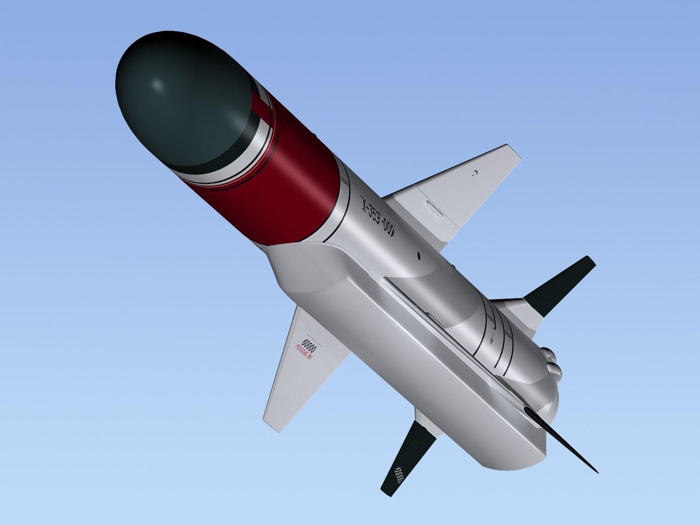 Kh-35e Missile Aircraft 3d 3ds