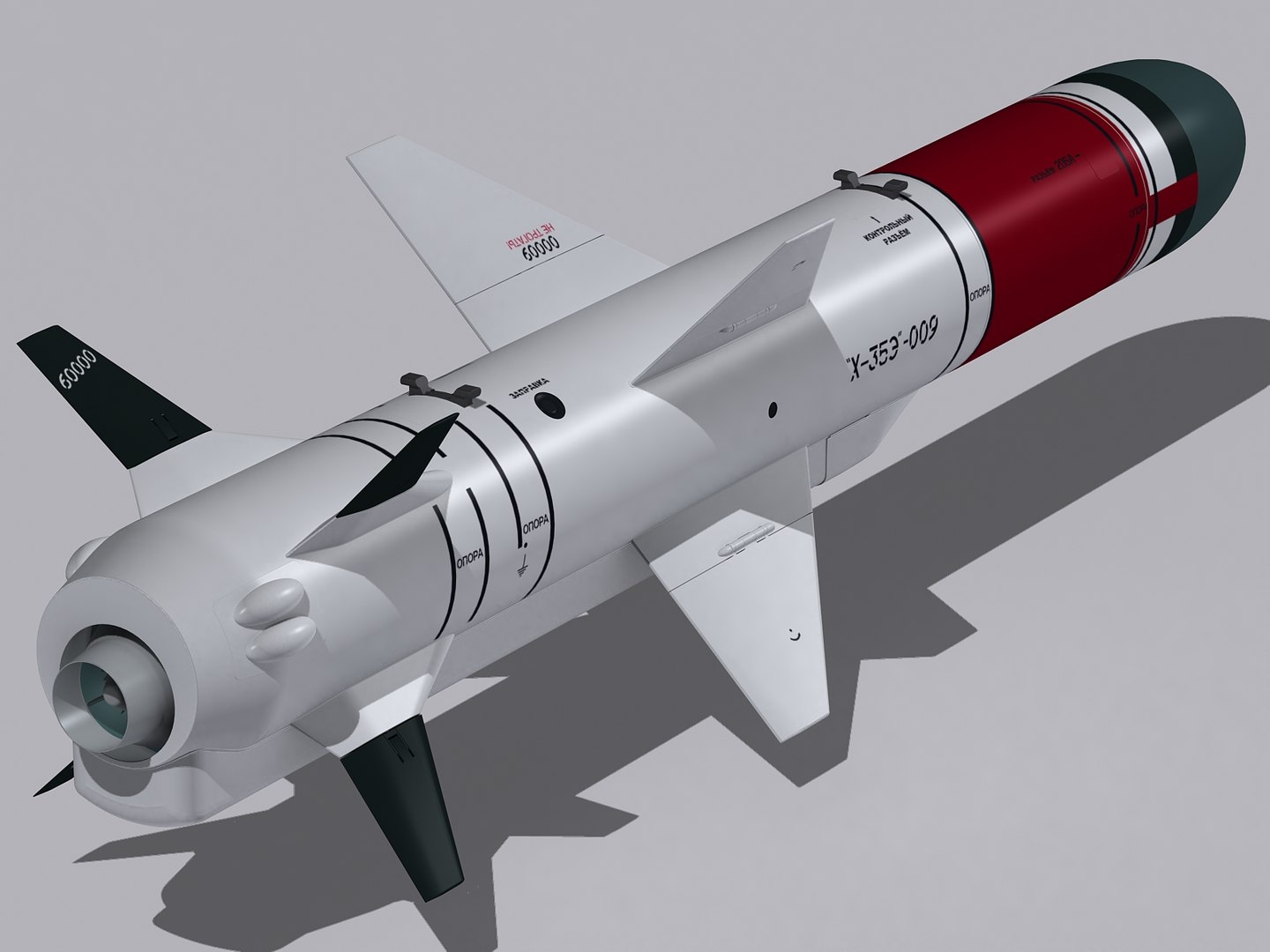 Kh-35e Missile Aircraft 3d 3ds
