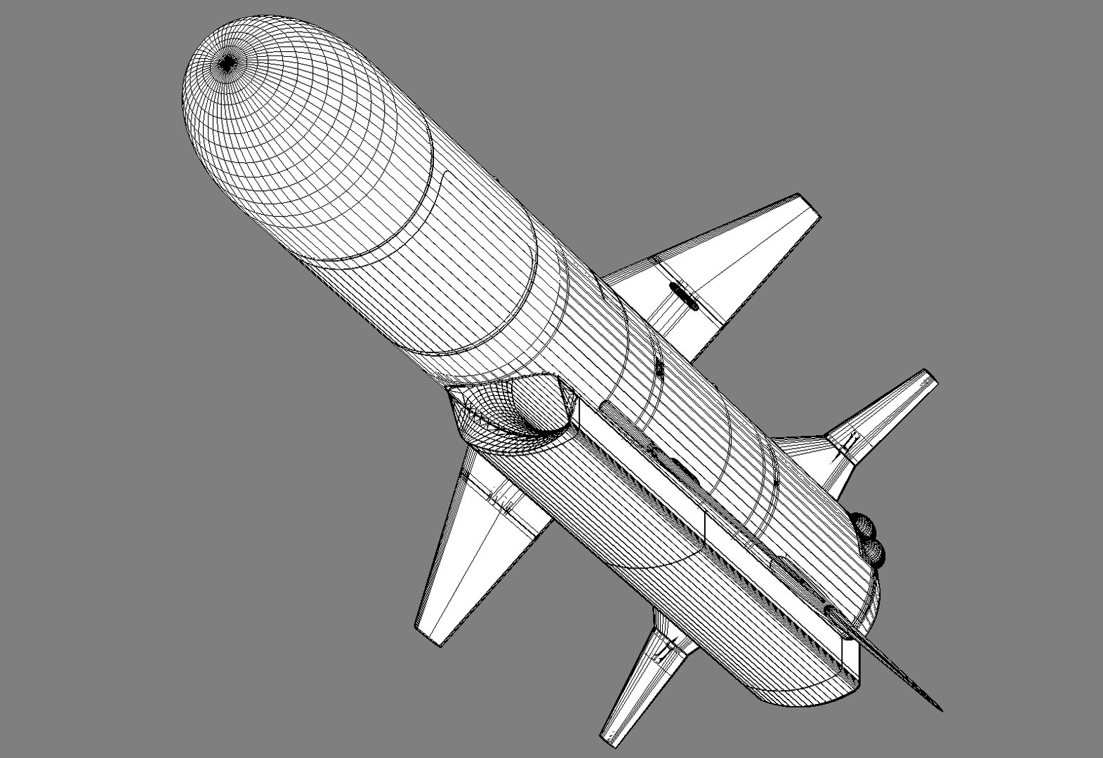 Kh-35e Missile Aircraft 3d 3ds