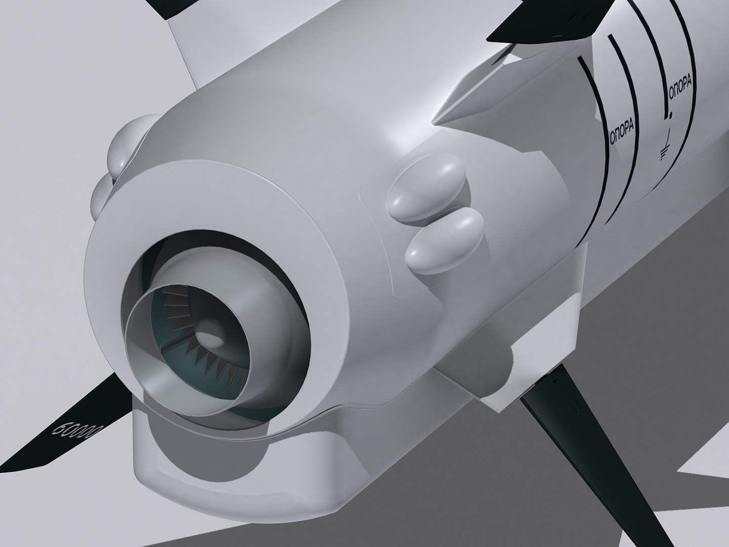 Kh-35e Missile Aircraft 3d 3ds