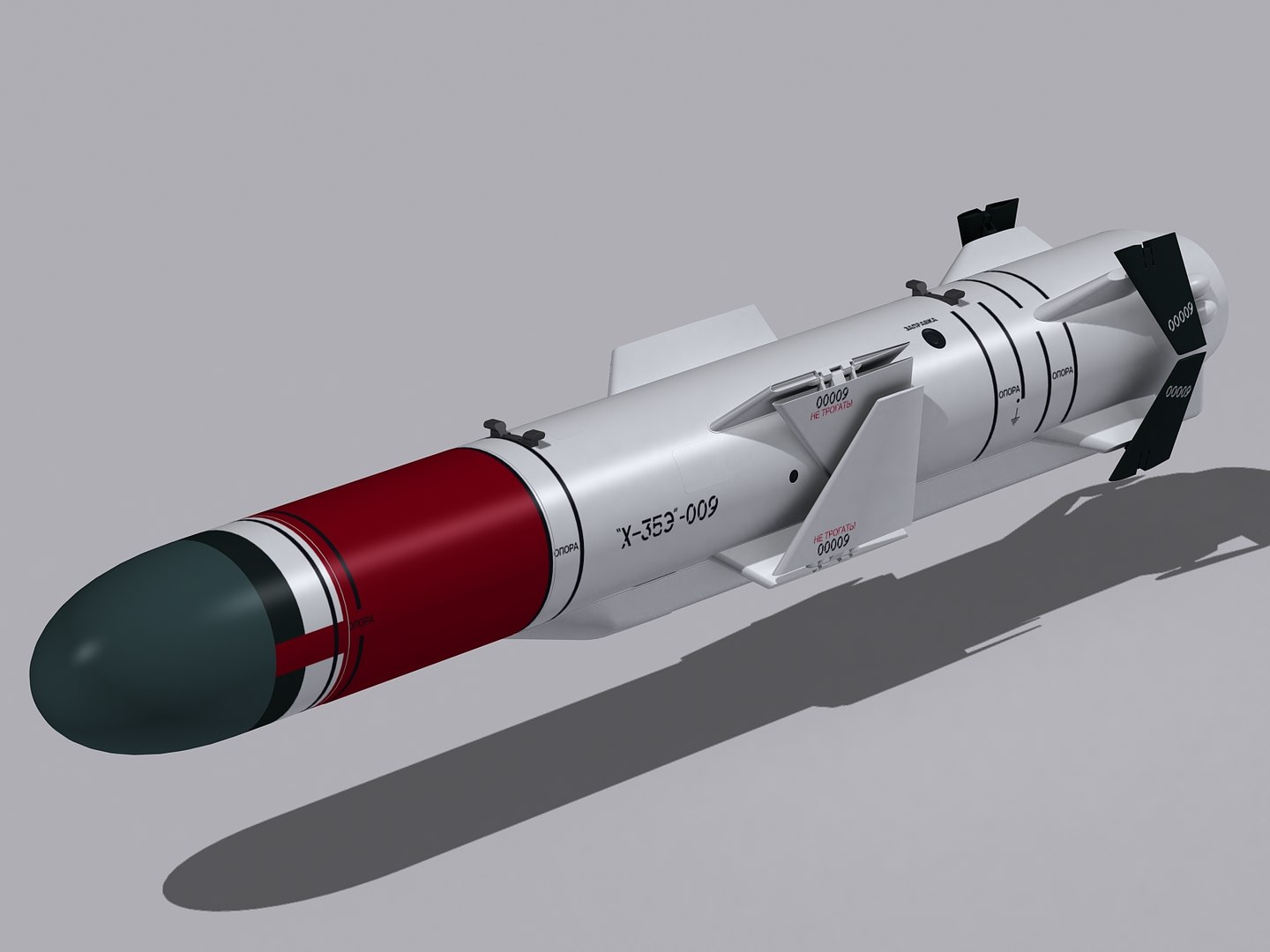 Kh-35e Missile Aircraft 3d 3ds