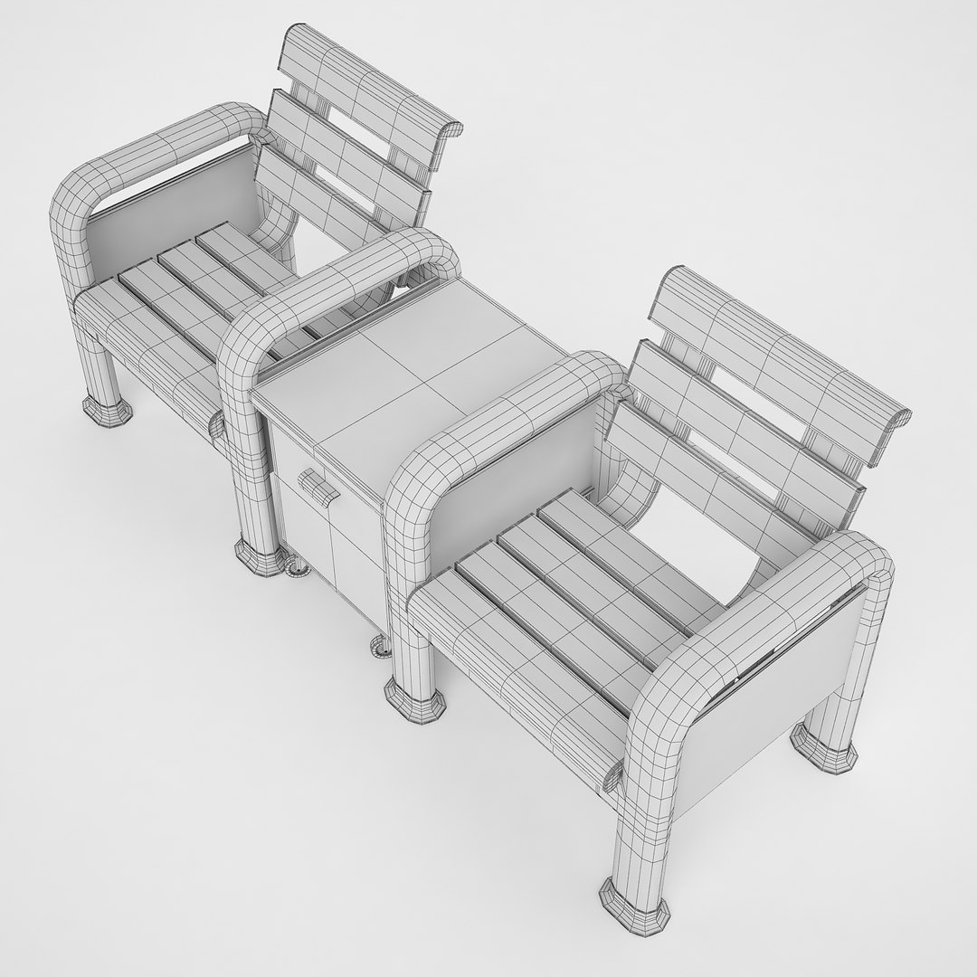 Courtside Bench Court 3d 3ds