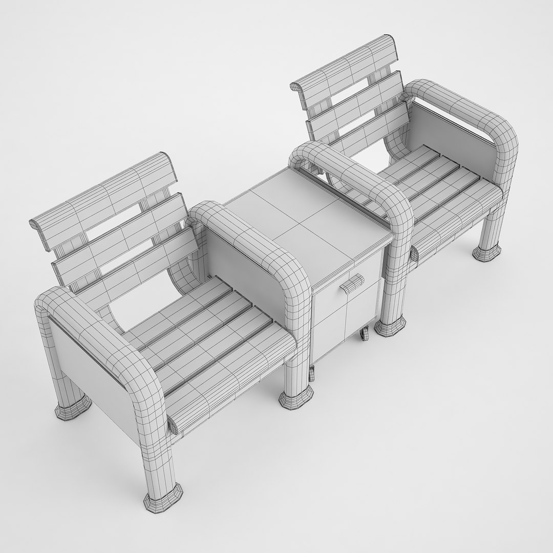 Courtside Bench Court 3d 3ds