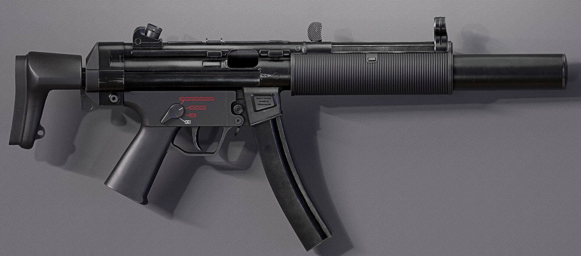 MP5 Silenced 3D Model - TurboSquid 2207183
