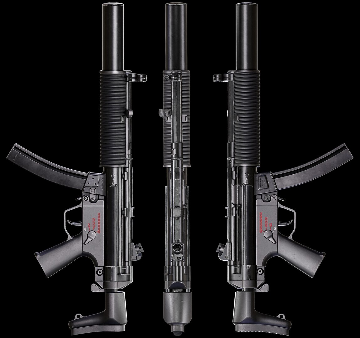 MP5 Silenced 3D Model - TurboSquid 2207183