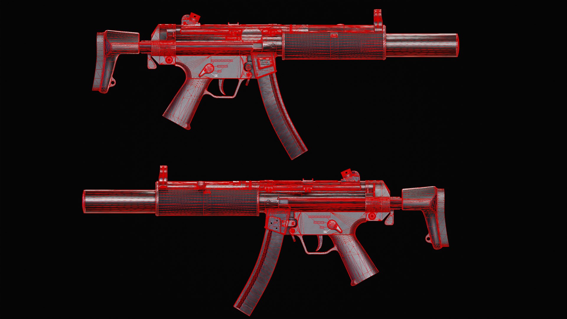 MP5 Silenced 3D Model - TurboSquid 2207183