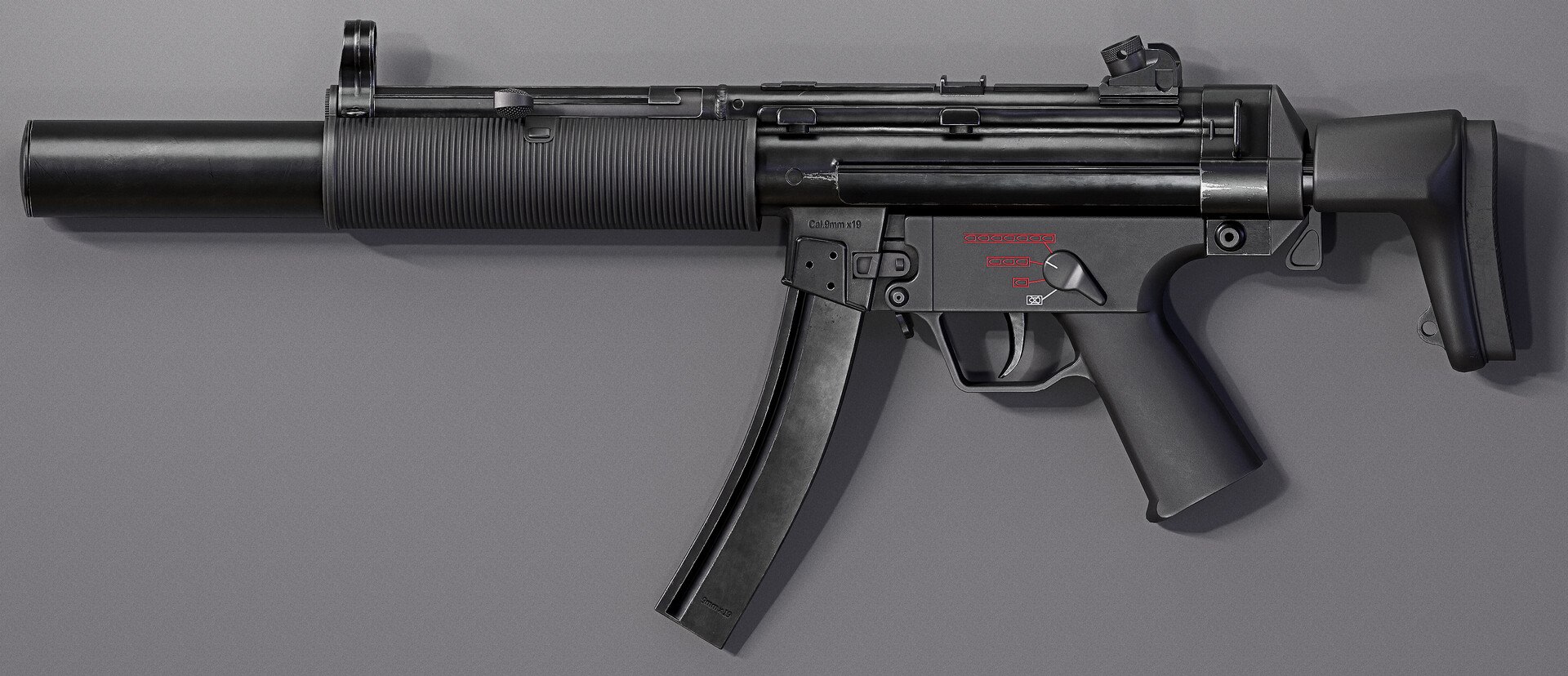 MP5 Silenced 3D Model - TurboSquid 2207183