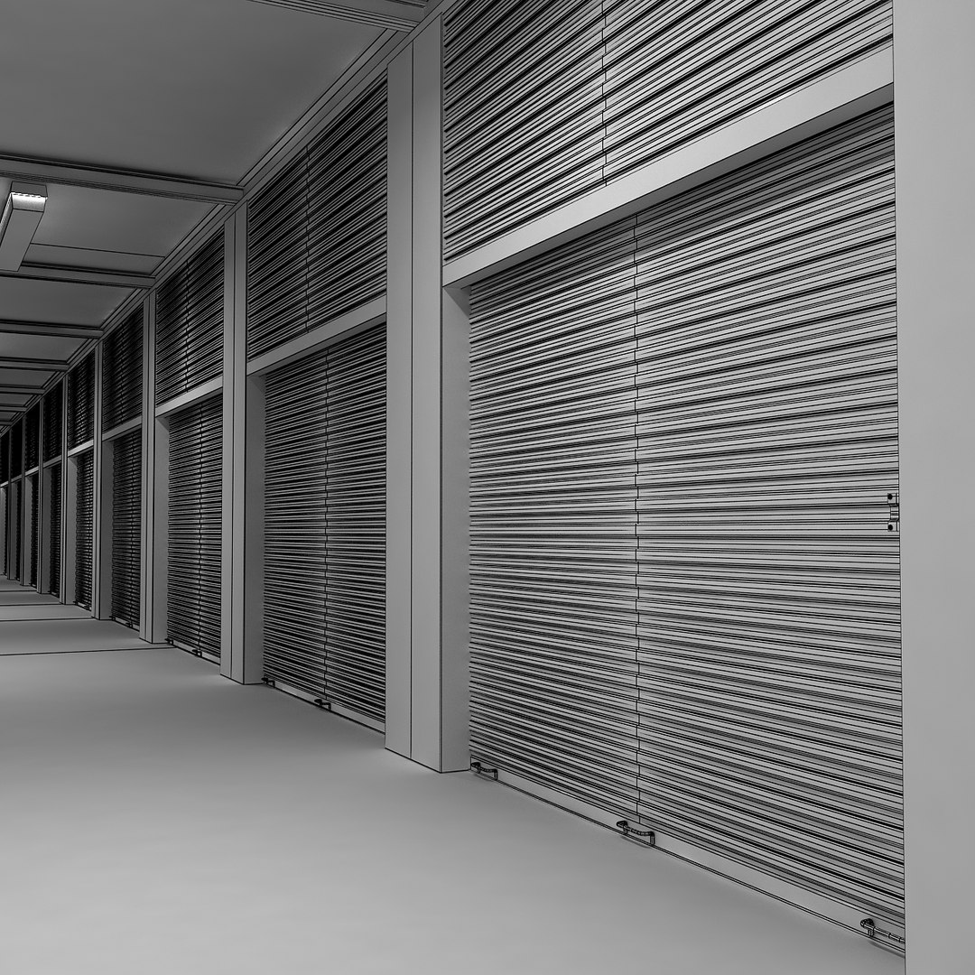 3d Model Of Self Storage Unit