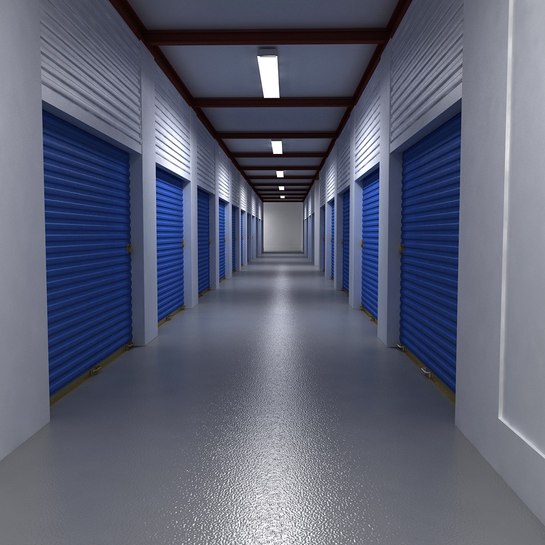 3d Model Of Self Storage Unit