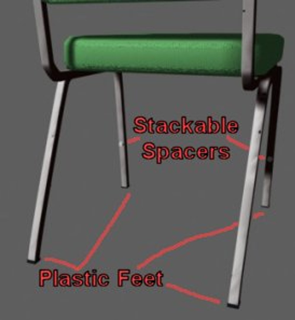 3d stackable chair stacking