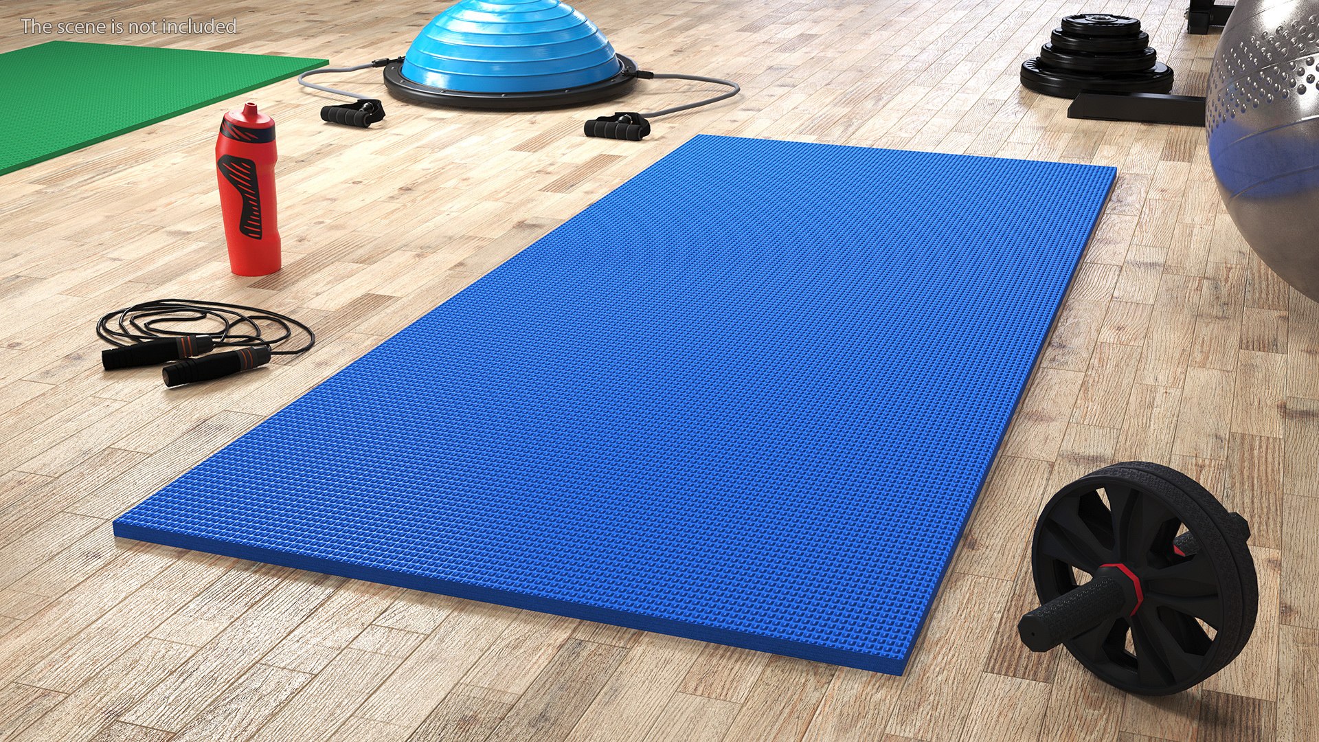3D Blue Yoga Mat Model - TurboSquid 2141468
