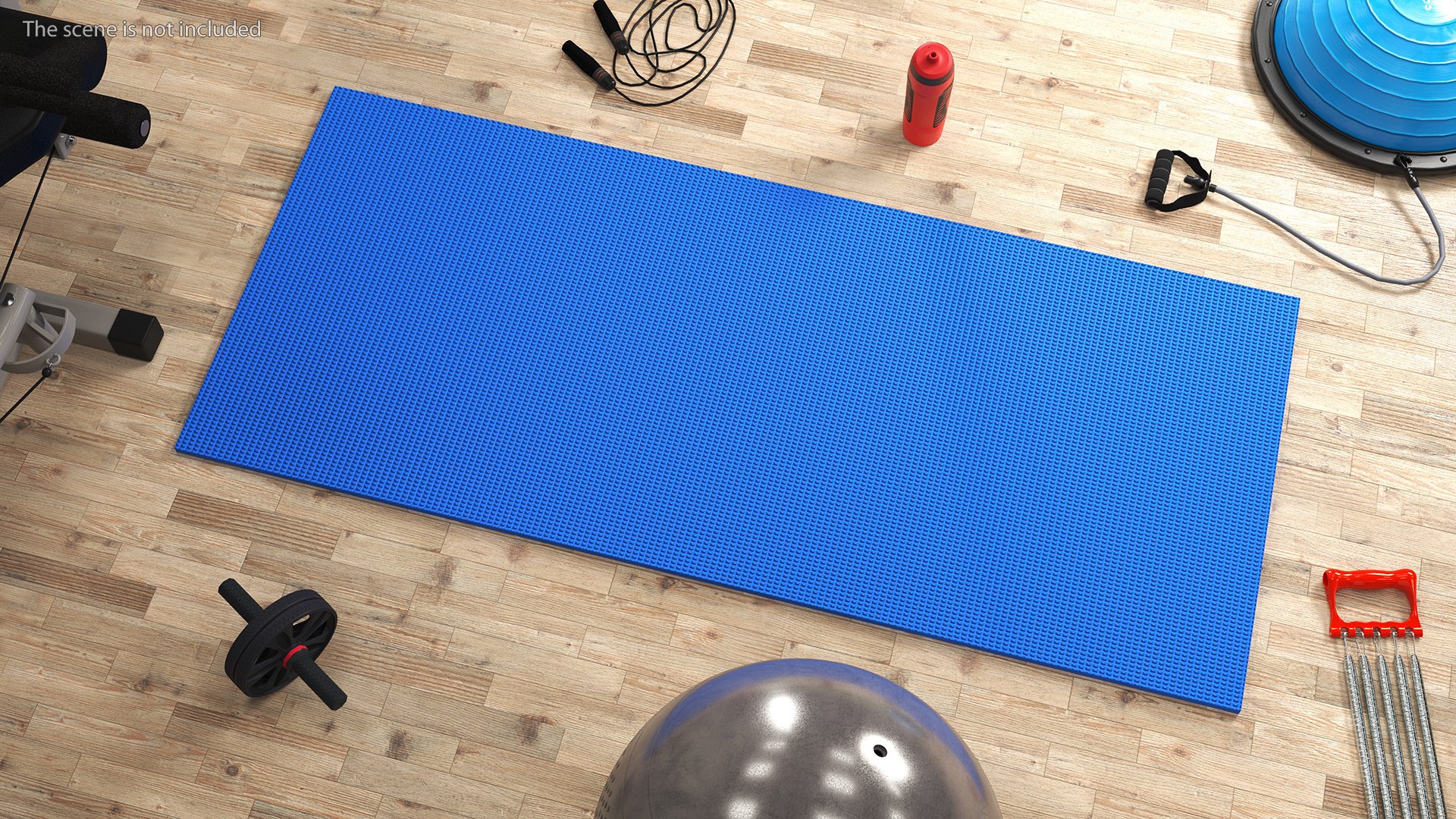 3D Blue Yoga Mat Model - TurboSquid 2141468