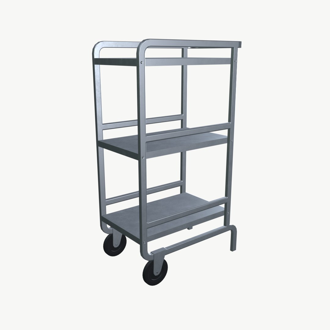 Office Cart 3D Model - TurboSquid 2336212
