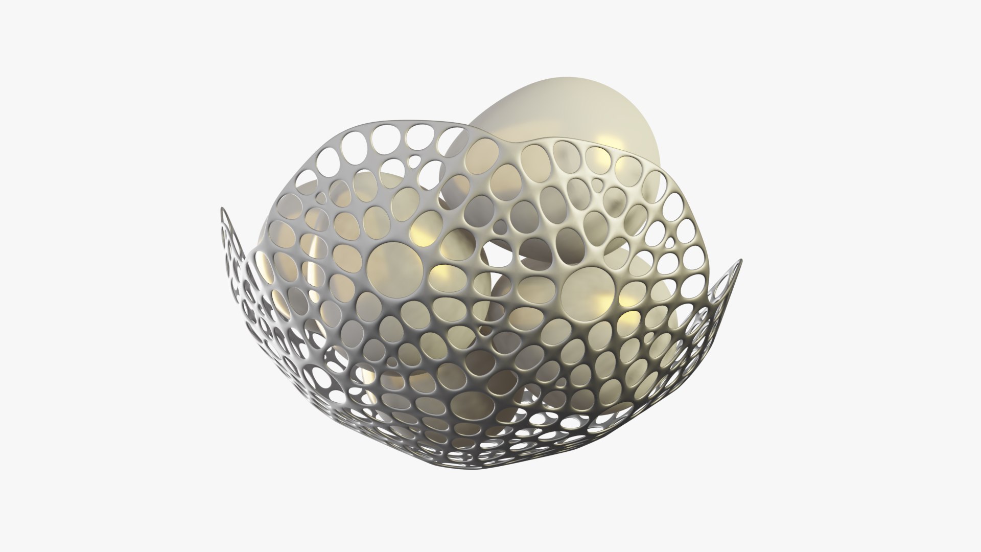 Parametric Shiny Eggs Basket 3D Model - TurboSquid 2212002