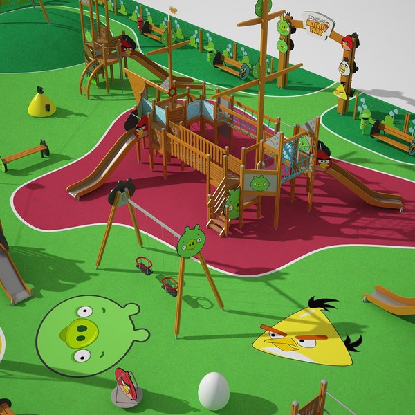 lappset angry birds play 3d model