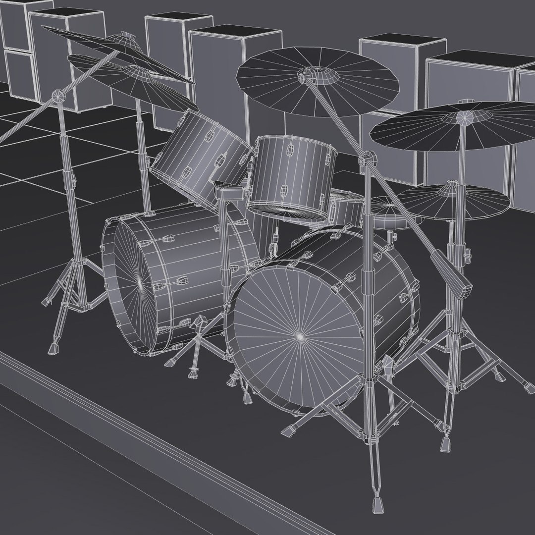 3d Model Live Band Set