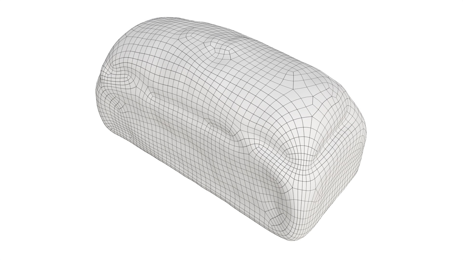 Loaf Of White Bread Rectangle 3D Model - TurboSquid 2357400