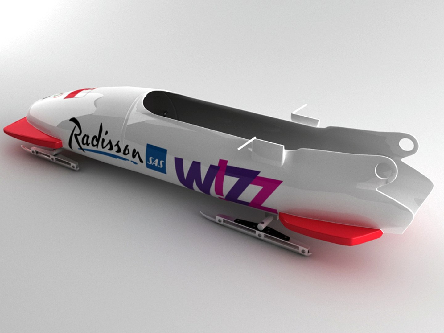 Bobsleigh Sled 4 Places 3d 3ds