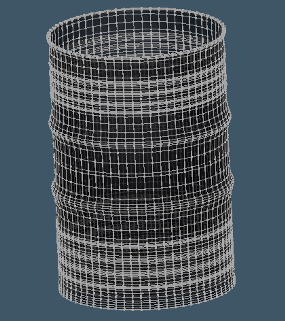 3d Model Metal Barrel