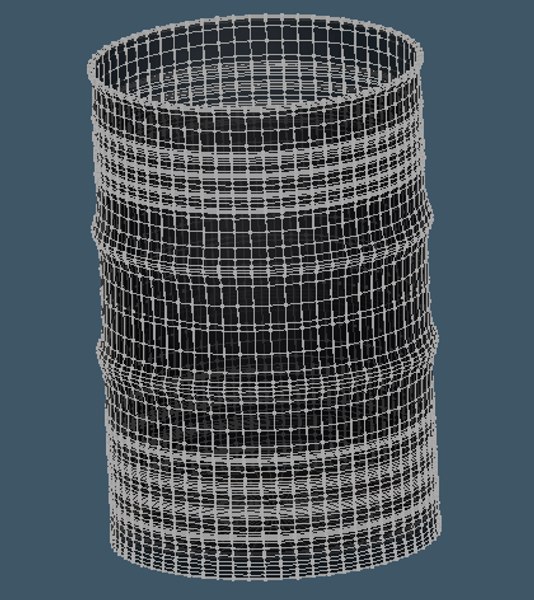3d model metal barrel