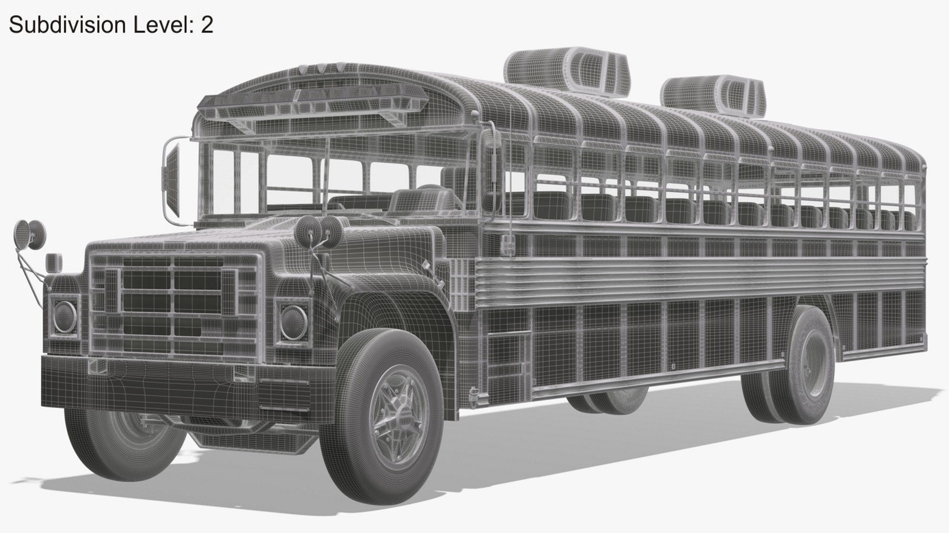 Vintage Bus And NYPD Bus 3D - TurboSquid 2446789