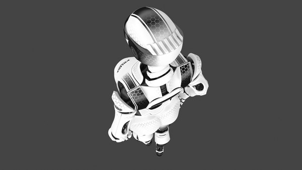 Female cyborg robot police officer 3D model - TurboSquid 1713802