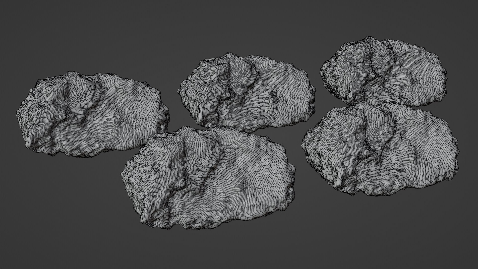 3D Gold Silver Nuggets Model - TurboSquid 2061438