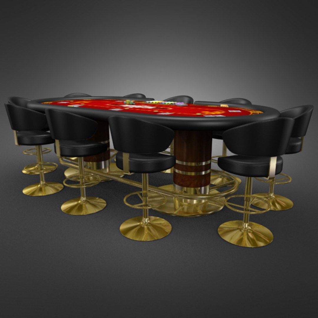 Casino Poker Table - 3d Model
