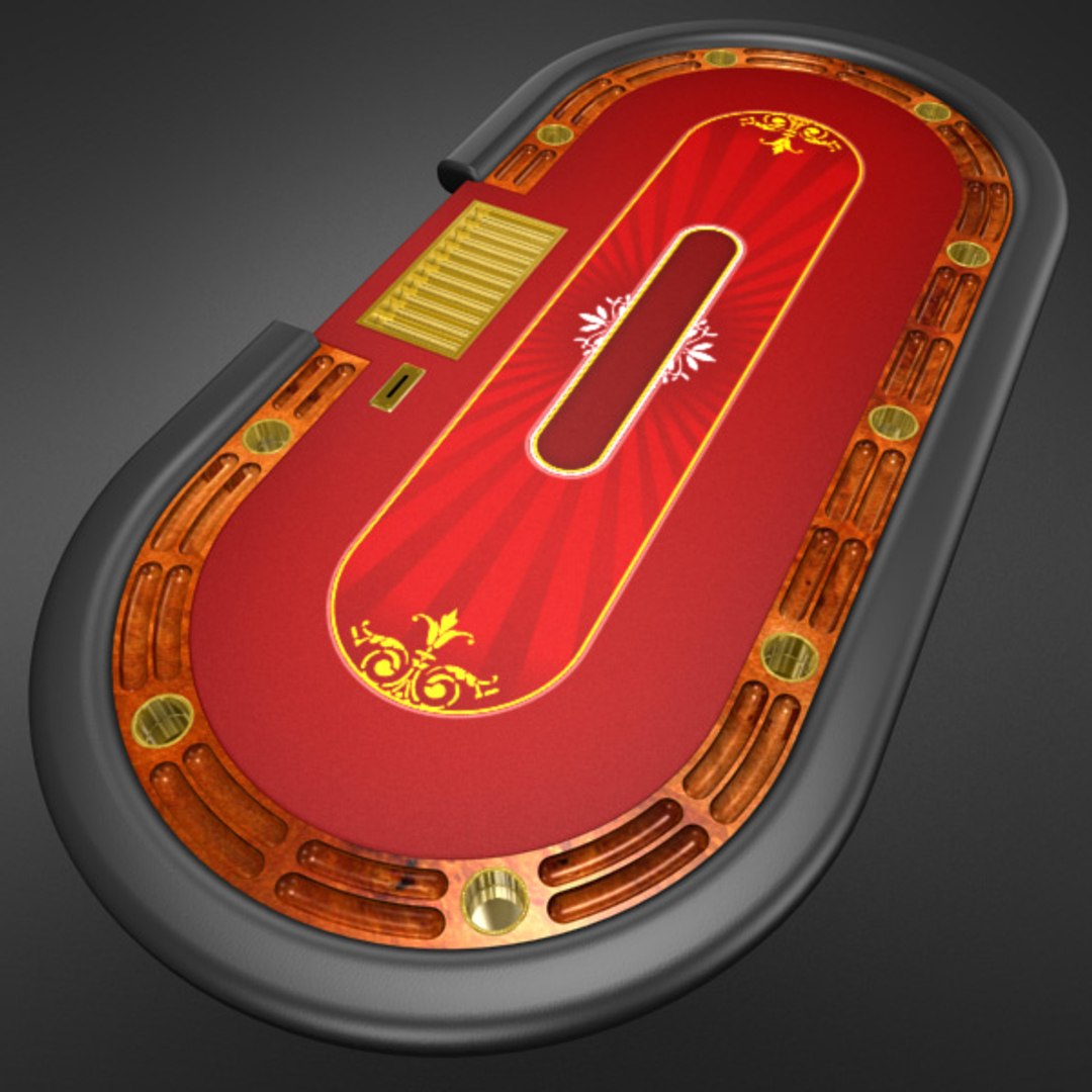 Casino Poker Table - 3d Model