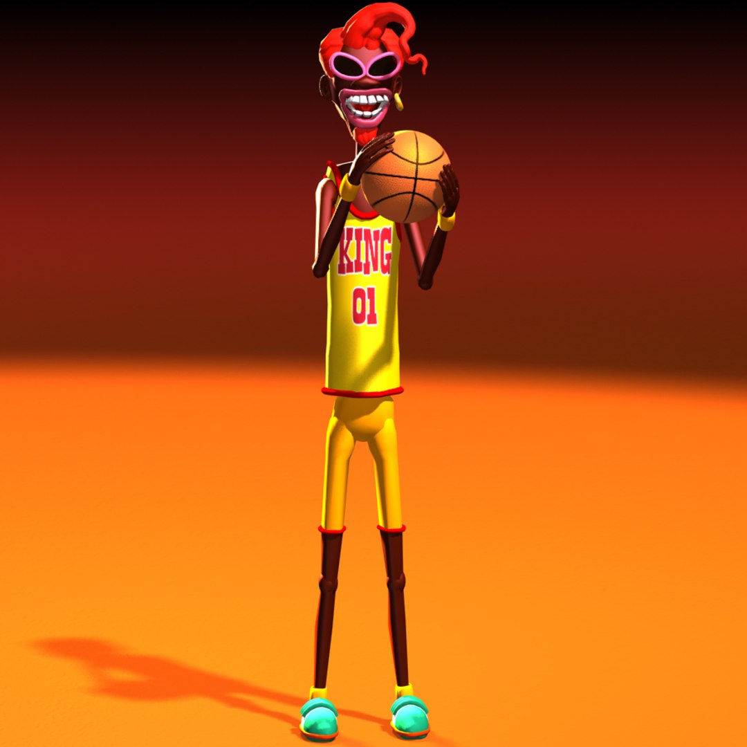 Cartoon Character Hugo 3d Model