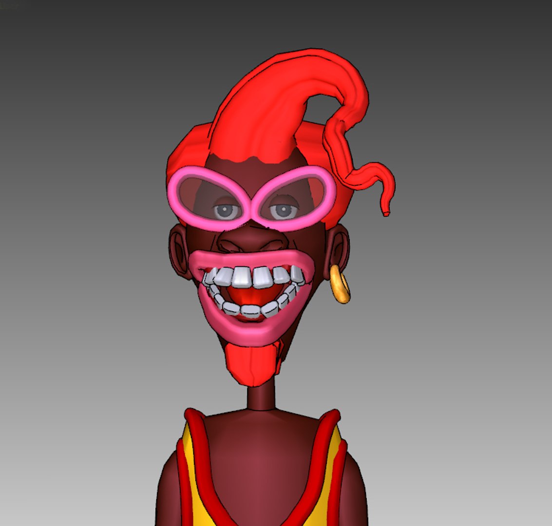 Cartoon Character Hugo 3d Model