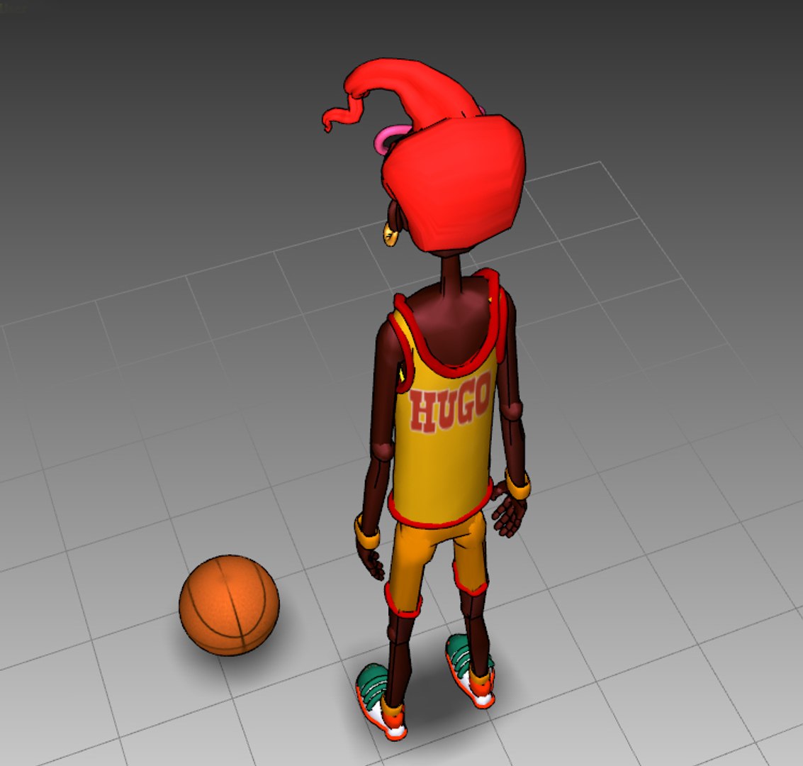 Cartoon Character Hugo 3d Model
