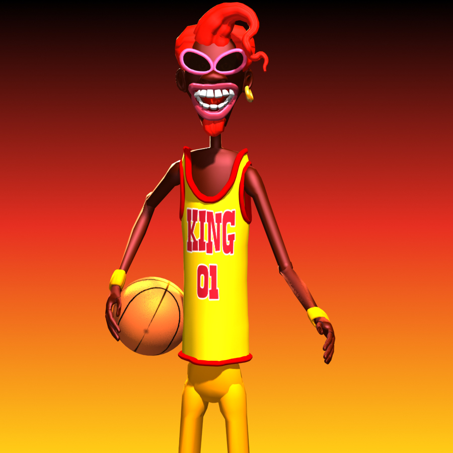 cartoon character hugo 3d model