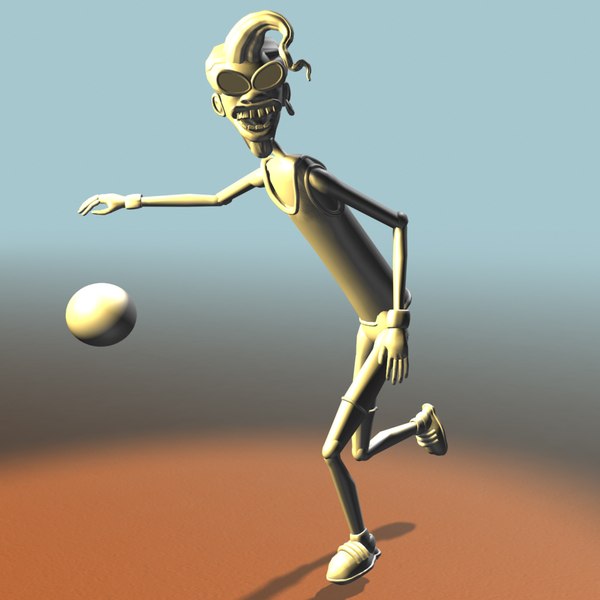 cartoon character hugo 3d model