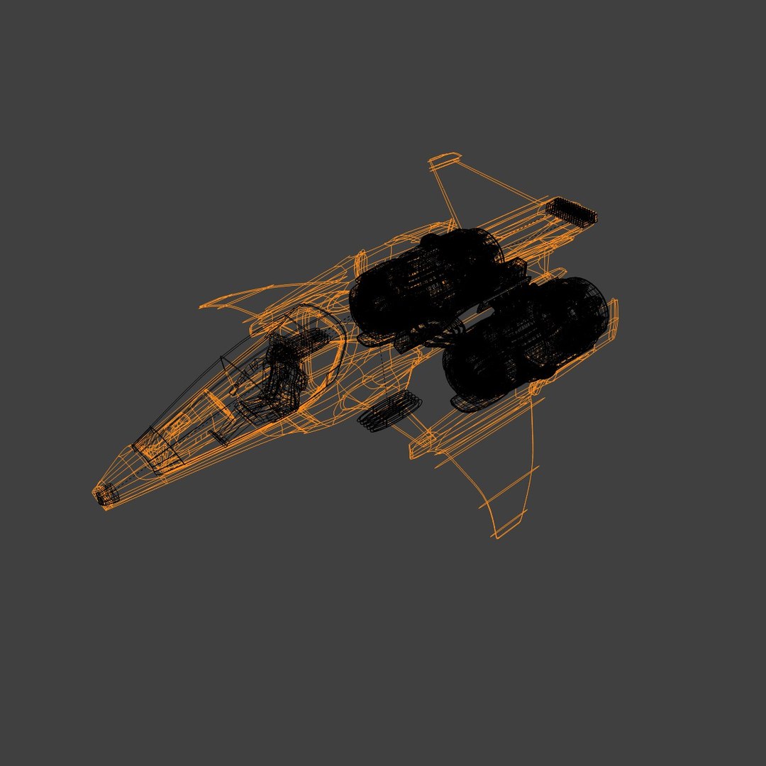 3d blend hyper spaceship