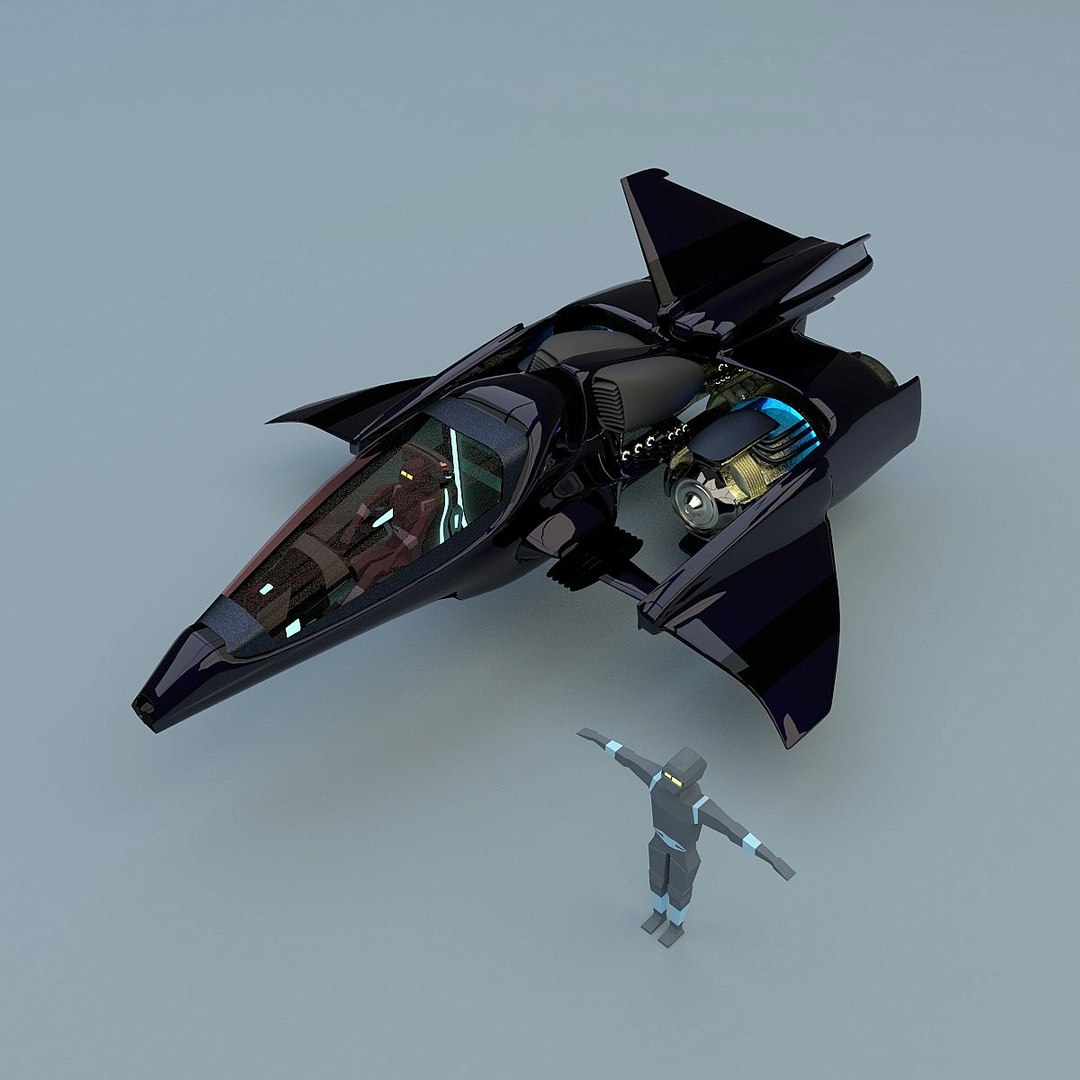 3d blend hyper spaceship