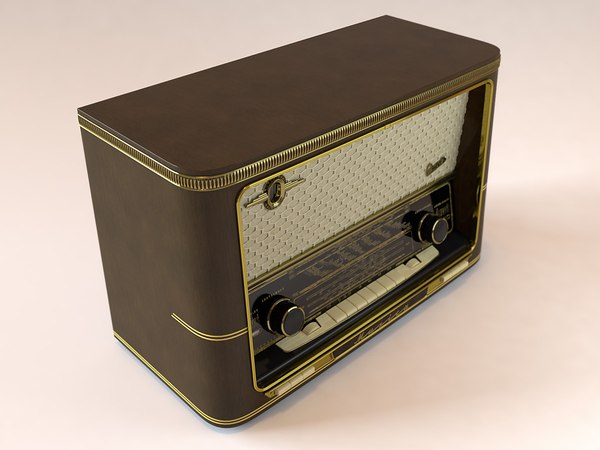 3d model tabletop radio