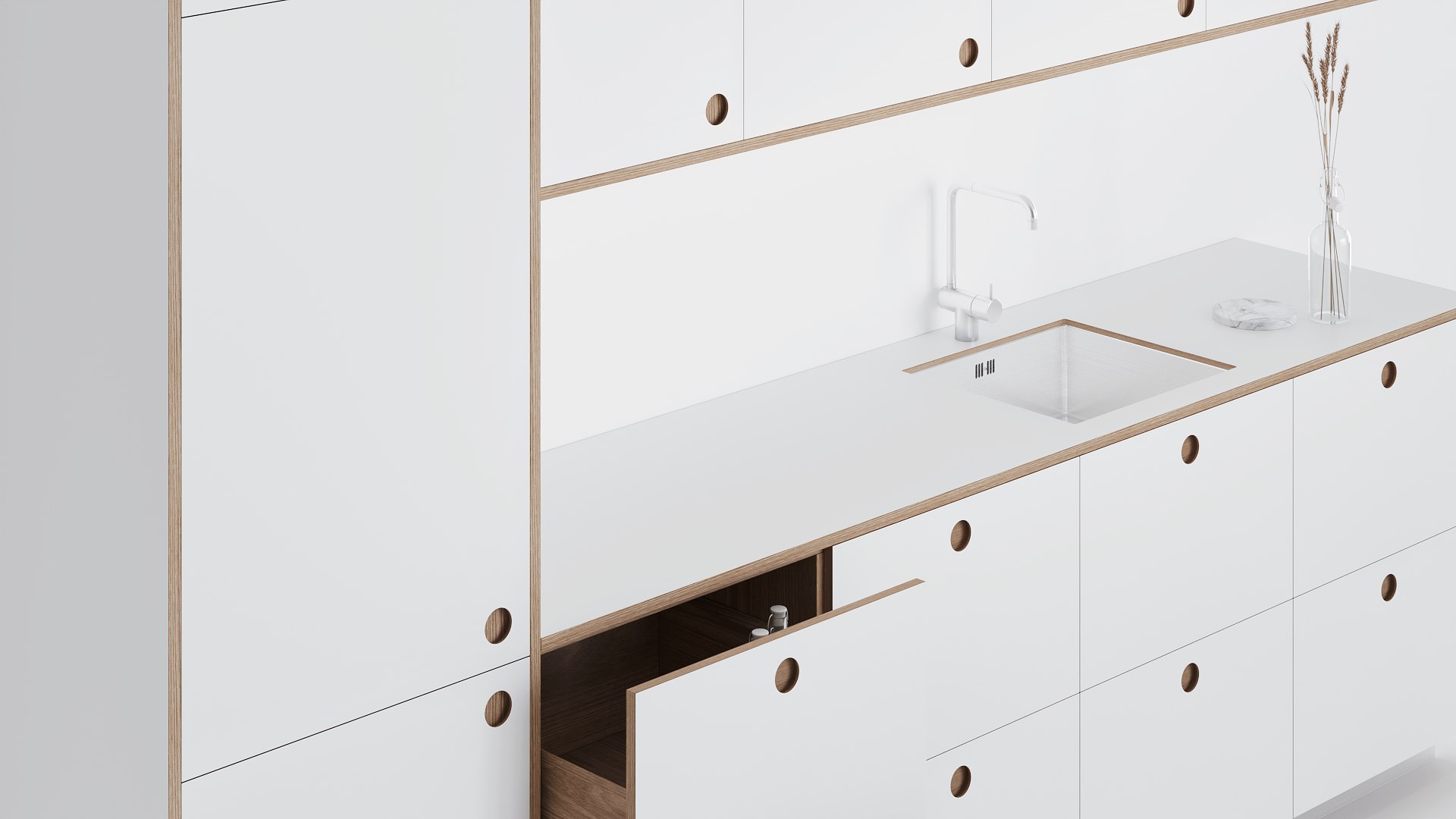 3D CPH Reform Basis Linoleum Kitchen Model - TurboSquid 2072144