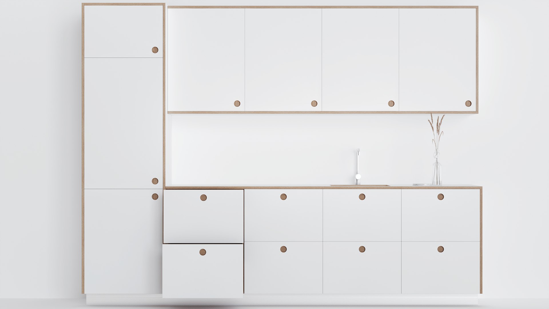 3D CPH Reform Basis Linoleum Kitchen Model - TurboSquid 2072144