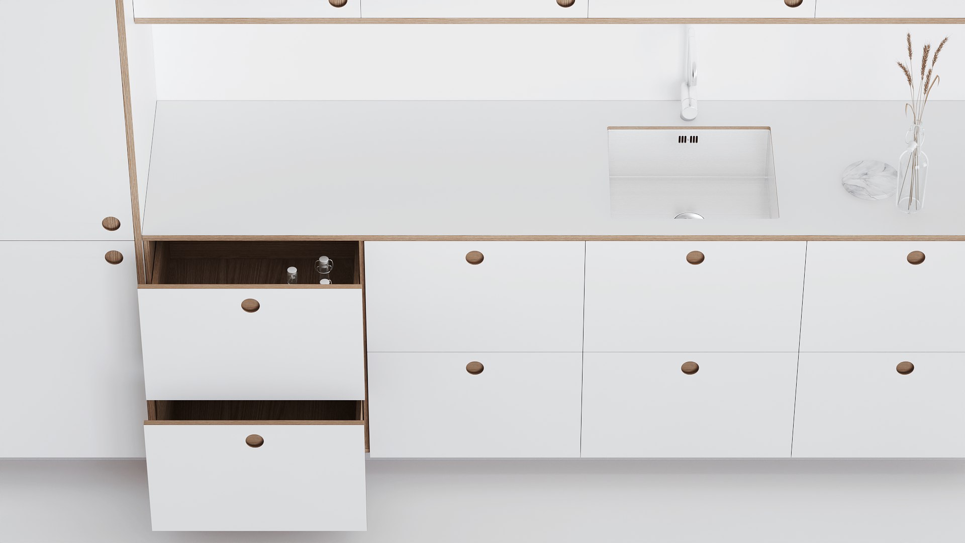 3D CPH Reform Basis Linoleum Kitchen Model - TurboSquid 2072144