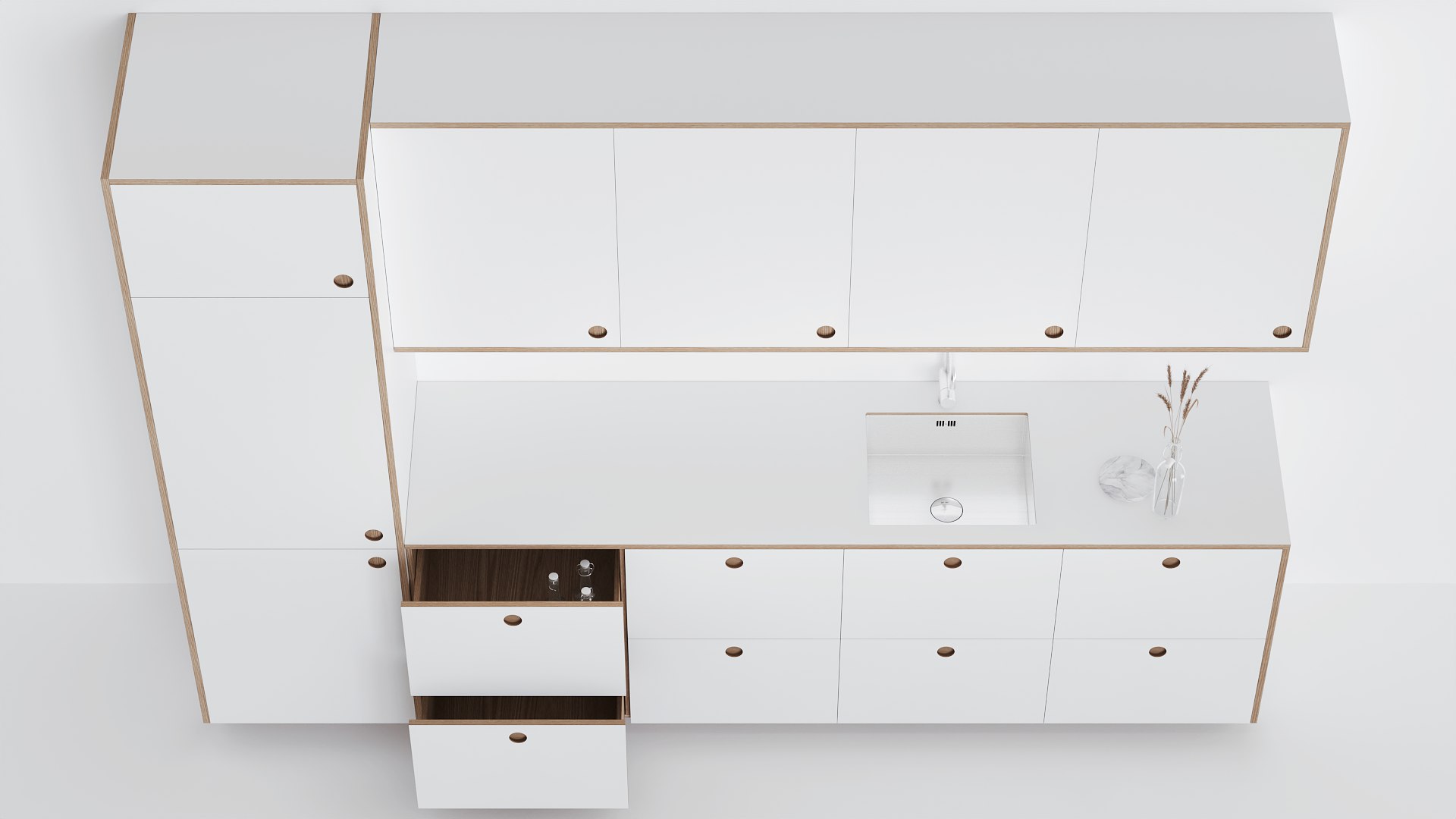 3D CPH Reform Basis Linoleum Kitchen Model - TurboSquid 2072144