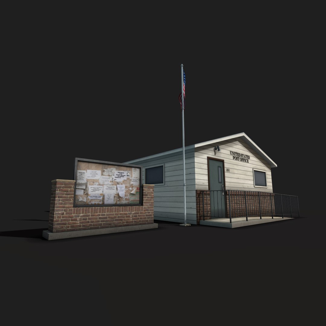 Post Office 3d Max