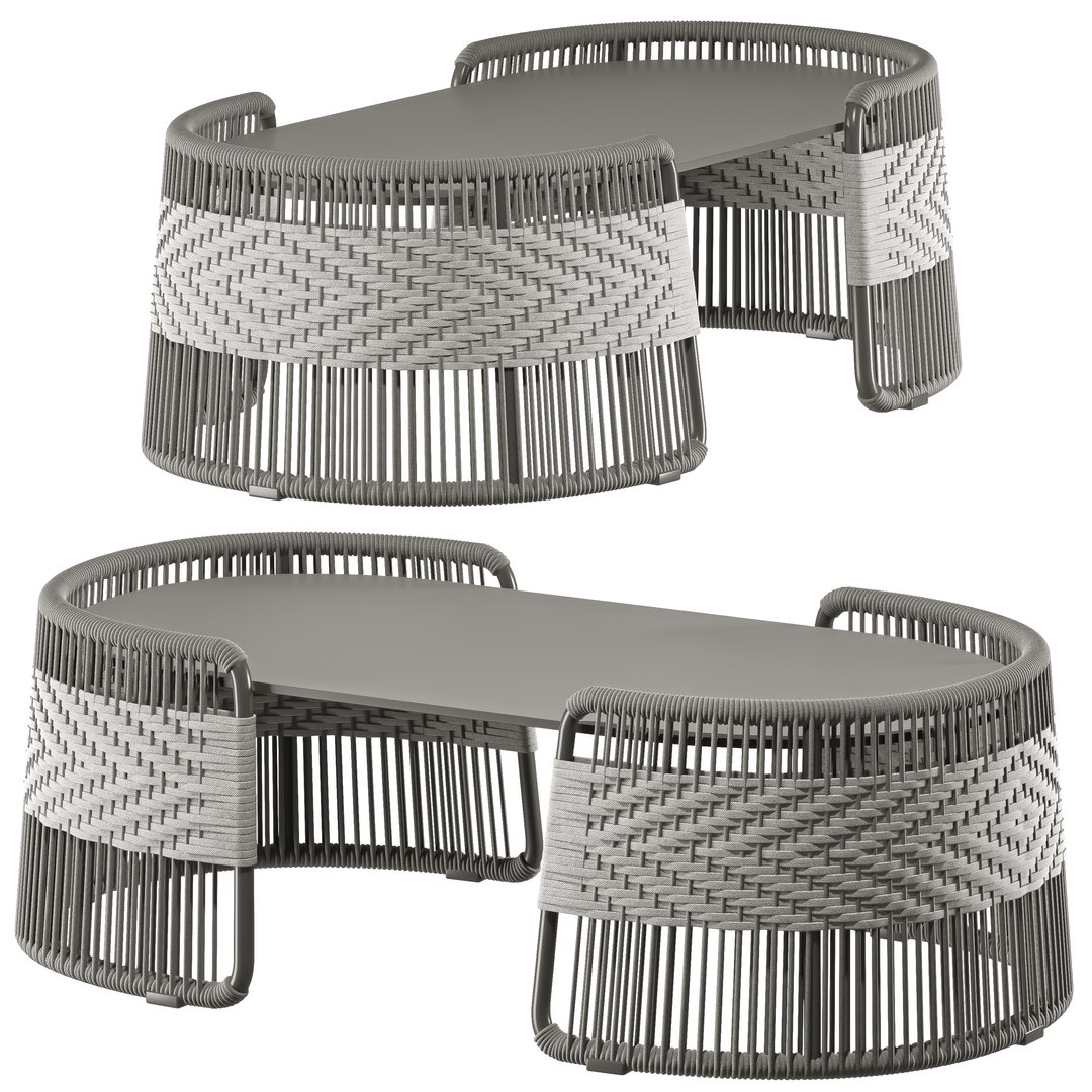 3D Sette Garden Raven Middle Coffee Table - TurboSquid 2188037