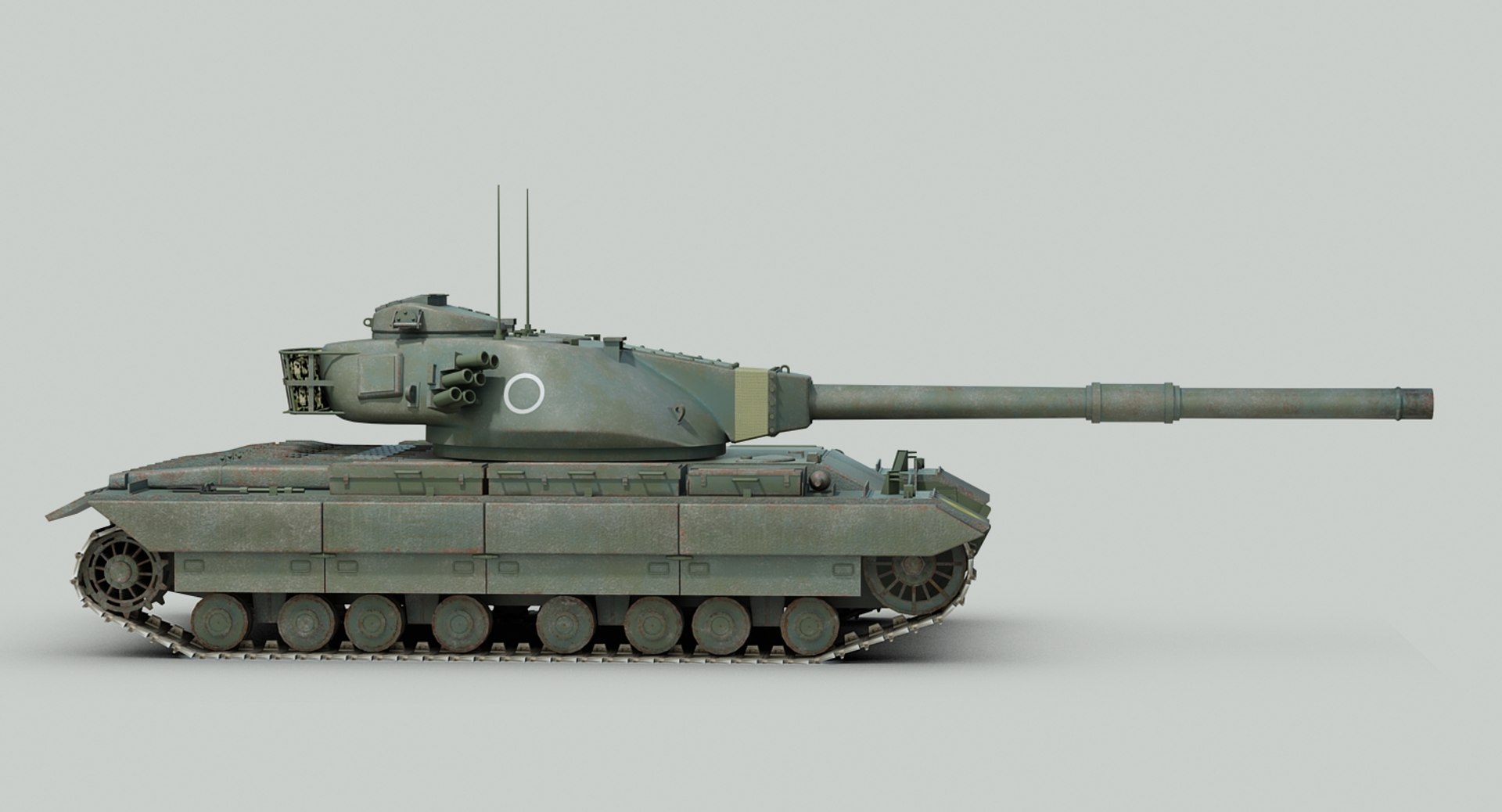 3d Post Conqueror Heavy Tank Model