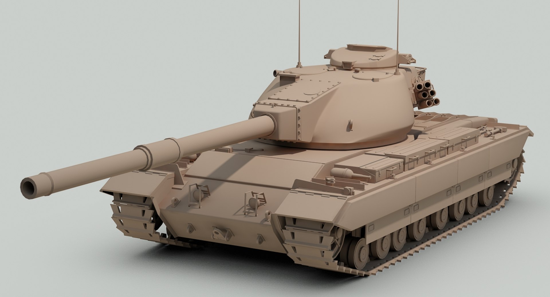 3d Post Conqueror Heavy Tank Model