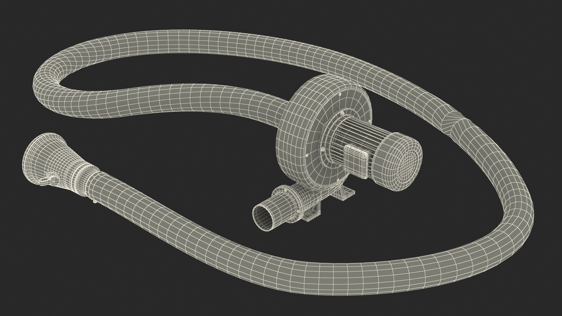 3D Exhaust Fume Extraction System Single Duct Rigged model - TurboSquid ...