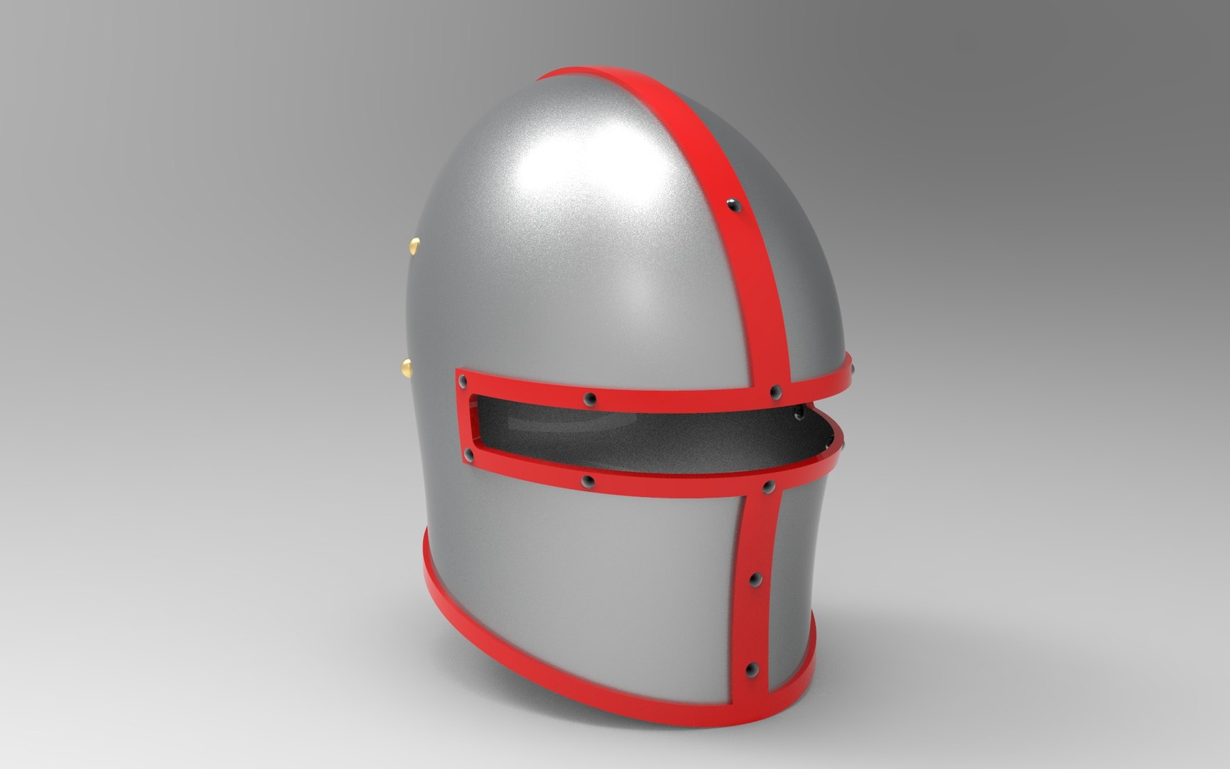 3D model knight great helm barbute - TurboSquid 1536410