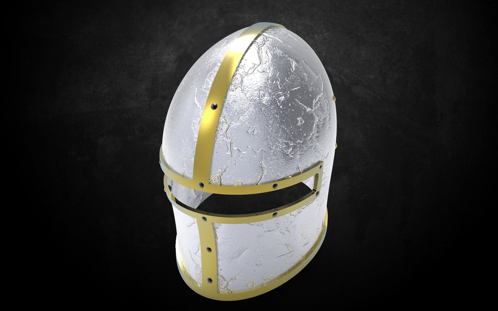 3D model knight great helm barbute - TurboSquid 1536410